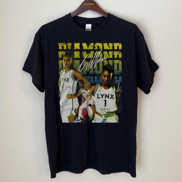 Tops | Diamond Miller Minnesota Lynx Unisex Black Tshirt | Poshmark